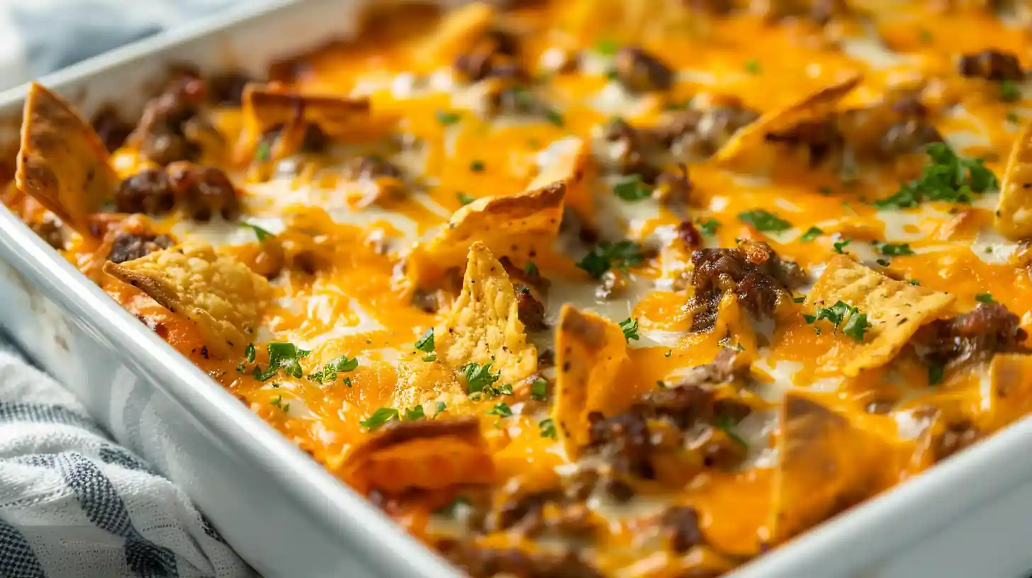 Cheesy Dorito Casserole – 30-Minute Quick Family Dinner Bake ...